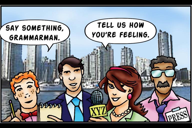 Grammarman: Episode 25—The Statue of Literary | Teaching tool ...